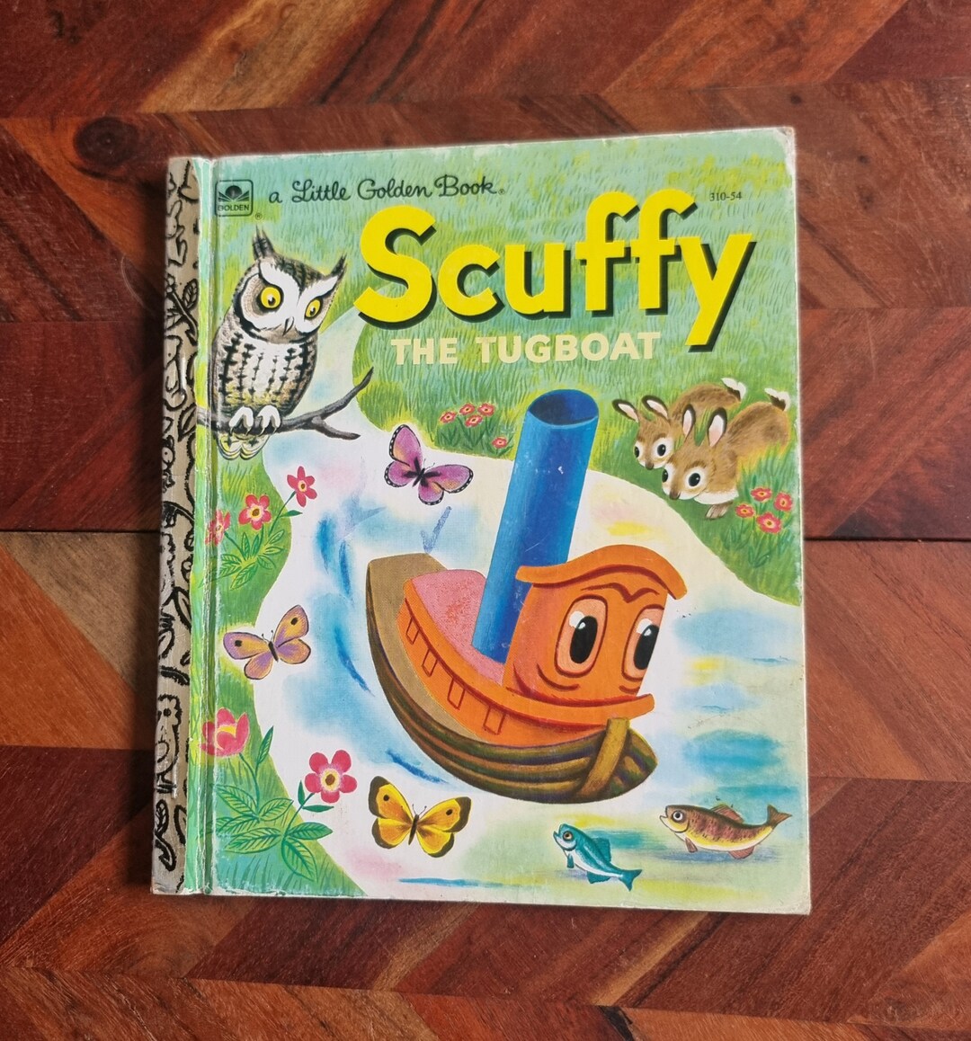 Vintage Children's Book - Little Golden Book - Scuffy the Tugboat ...
