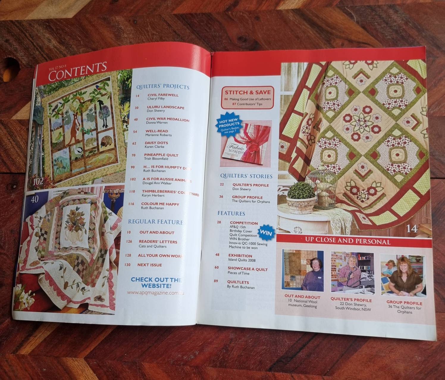 Australian Patchwork and Quilting Magazine - Vol 17 No. 8 - 10 Diverse ...