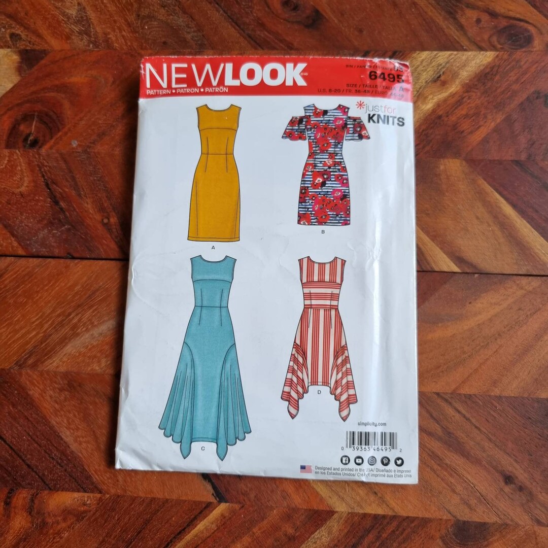 NEW LOOK 6495 Womens Dress Pattern Sizes 8-10-12-14-16-18-20 - Etsy