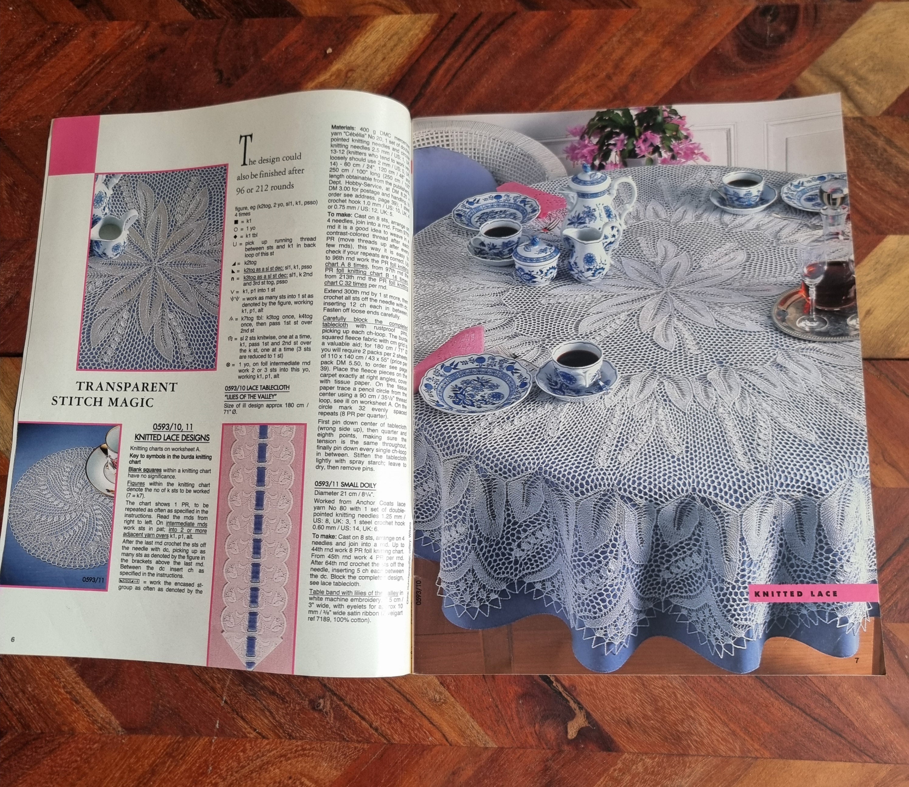 Vintage ANNA Burda Knitting and Needlecraft Magazine No. 5 May 1993 Edition - Etsy