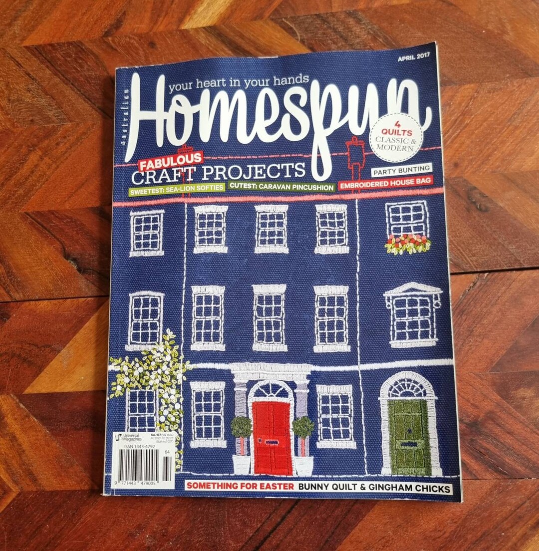 Homespun Magazine April 2017 - Etsy