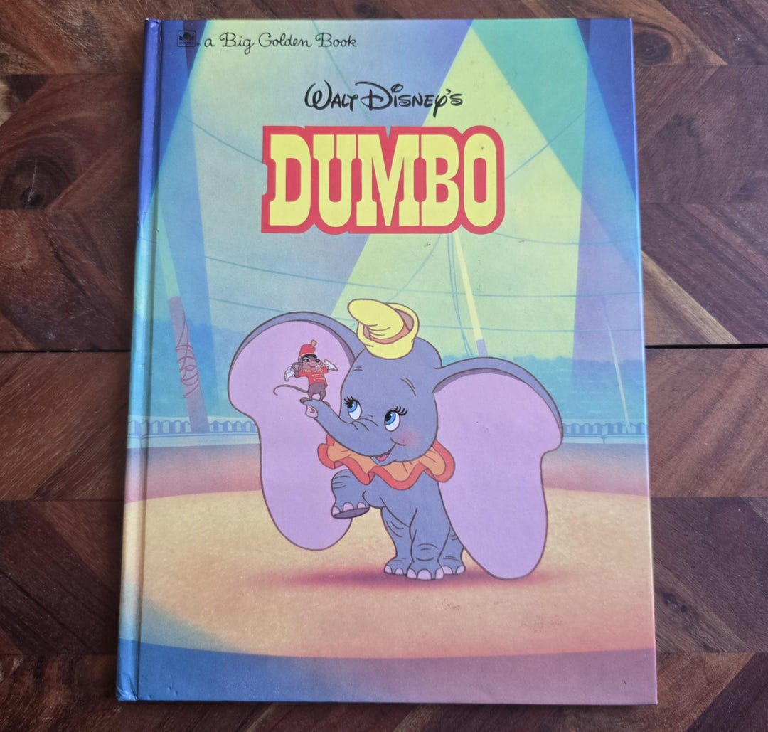 Vintage Children's Book - A Big Golden Book - Walt Disney's Dumbo ...