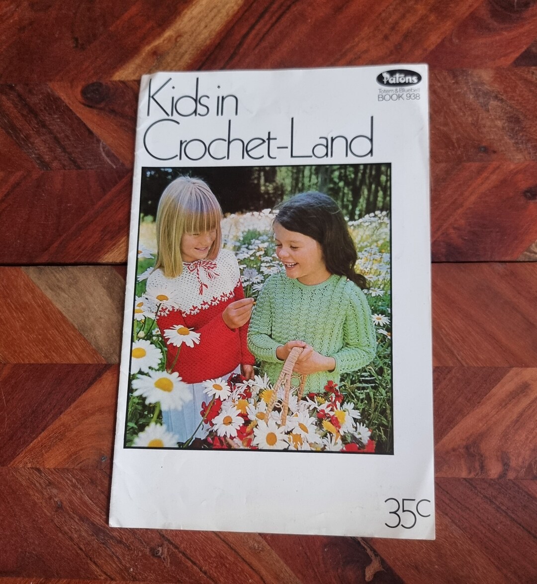Vintage Patons Kids in Crochet-land - Book No. 938 - Etsy