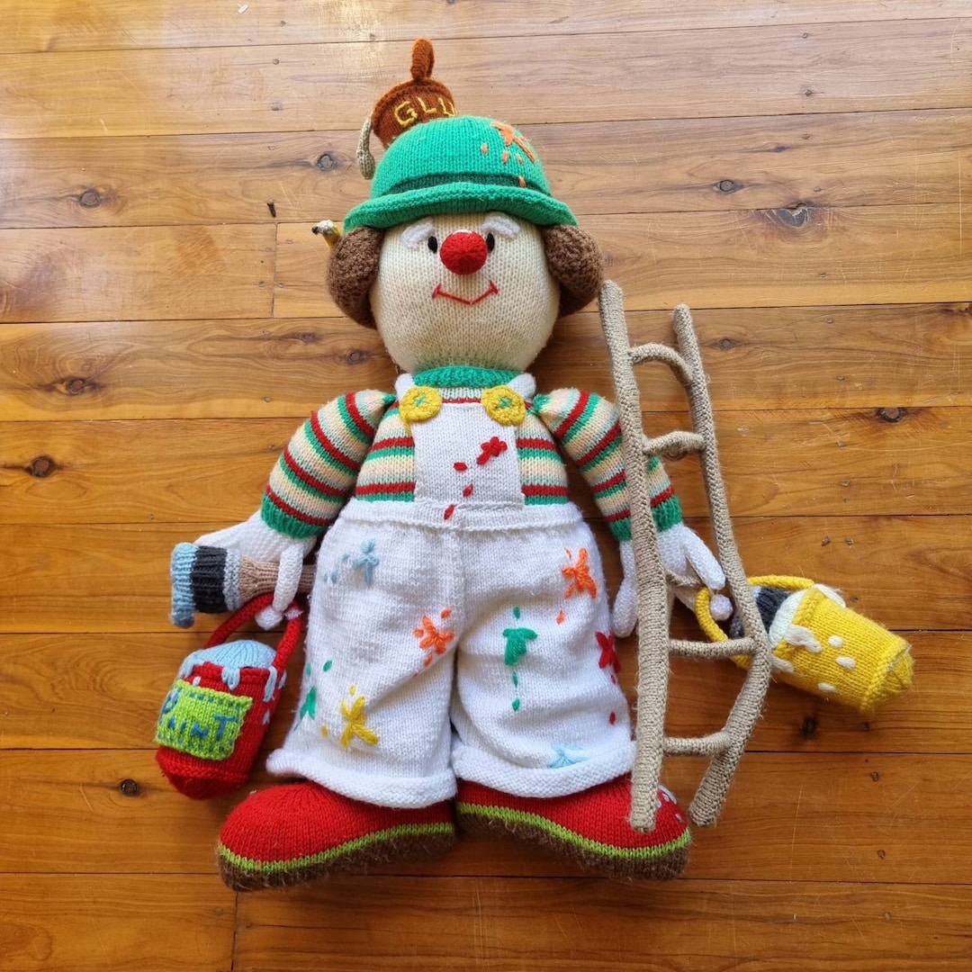 Handmade Knitted Clown – Sydney Slapstick Painter, Red Nose Gang ...
