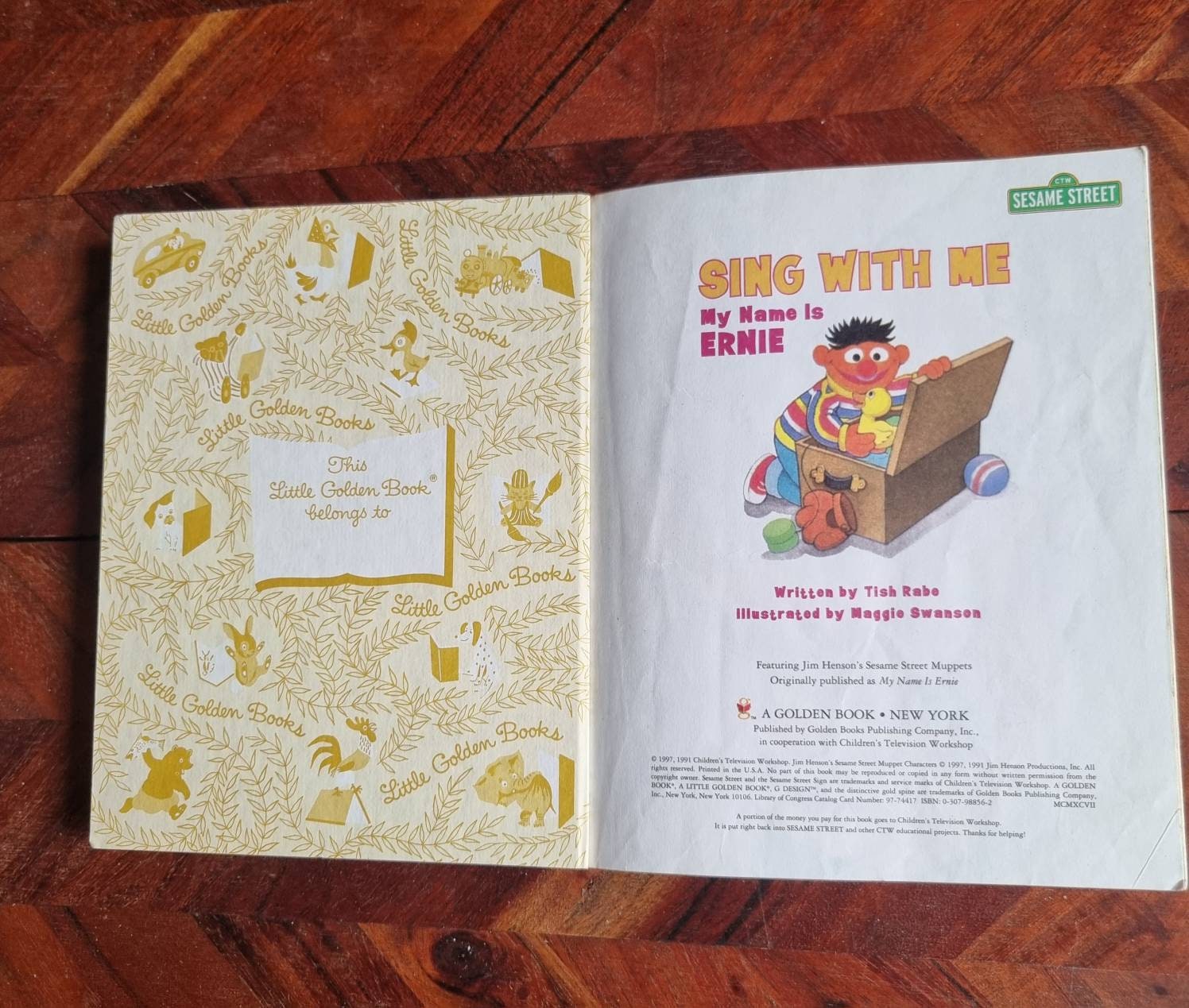 Vintage Children's Book - Little Golden Book - Sesame Street - Sing ...