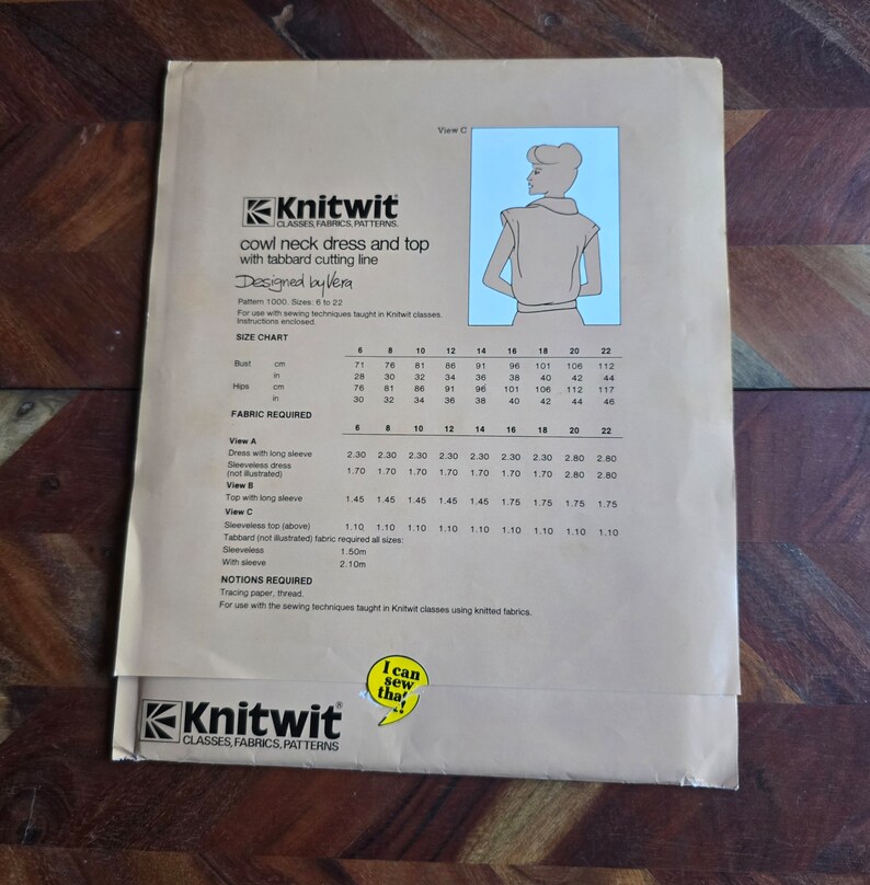 KNITWIT Vintage Ladies Dress Top Pattern 1000 Sizes 6-22 - Etsy