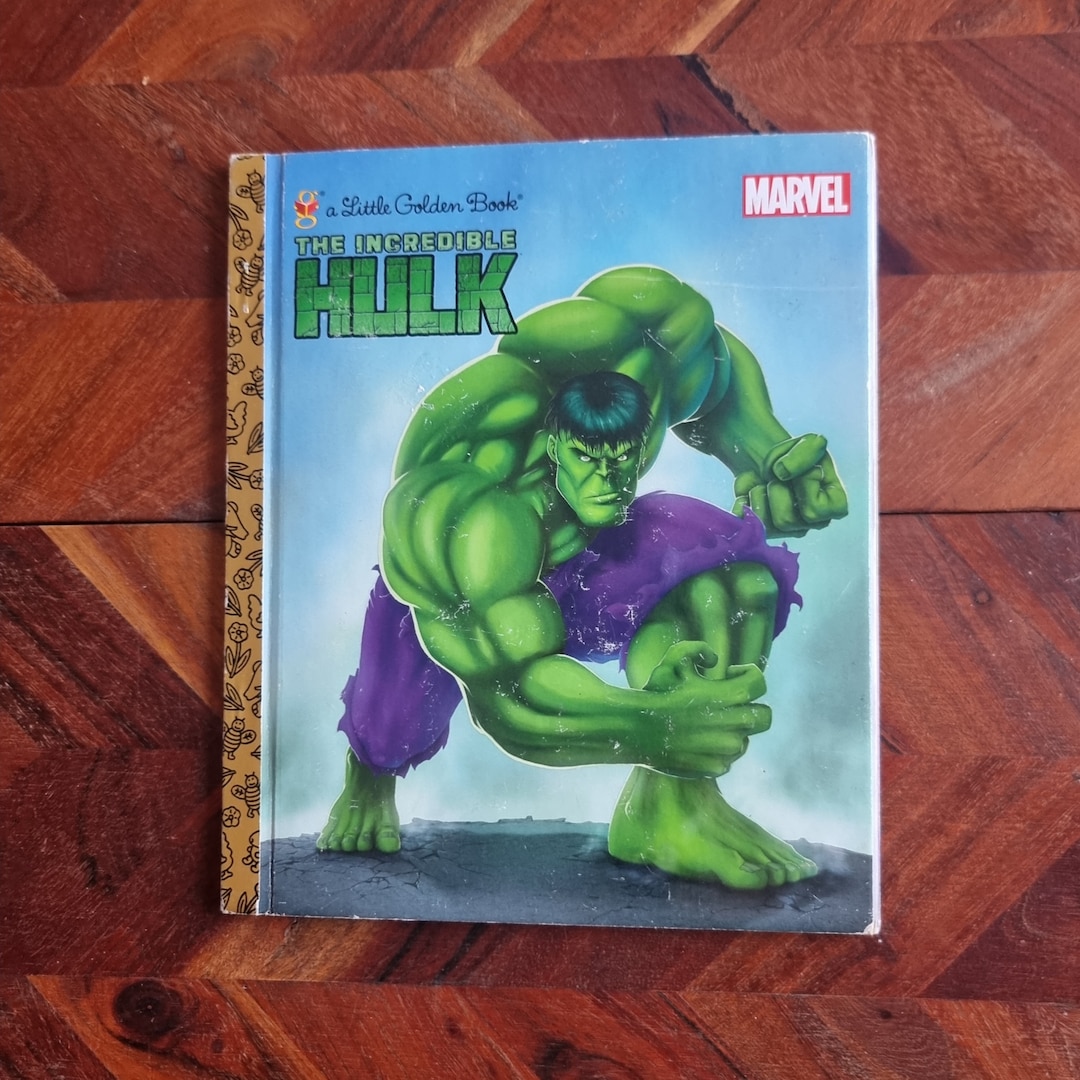 Children's Book - Little Golden Book - Marvel - the Inredible Hulk - Etsy