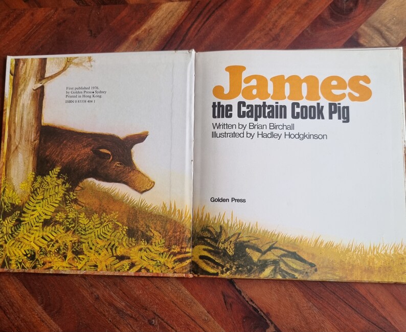 Vintage Childrens Books - Australian Golden Book - James the Captain ...