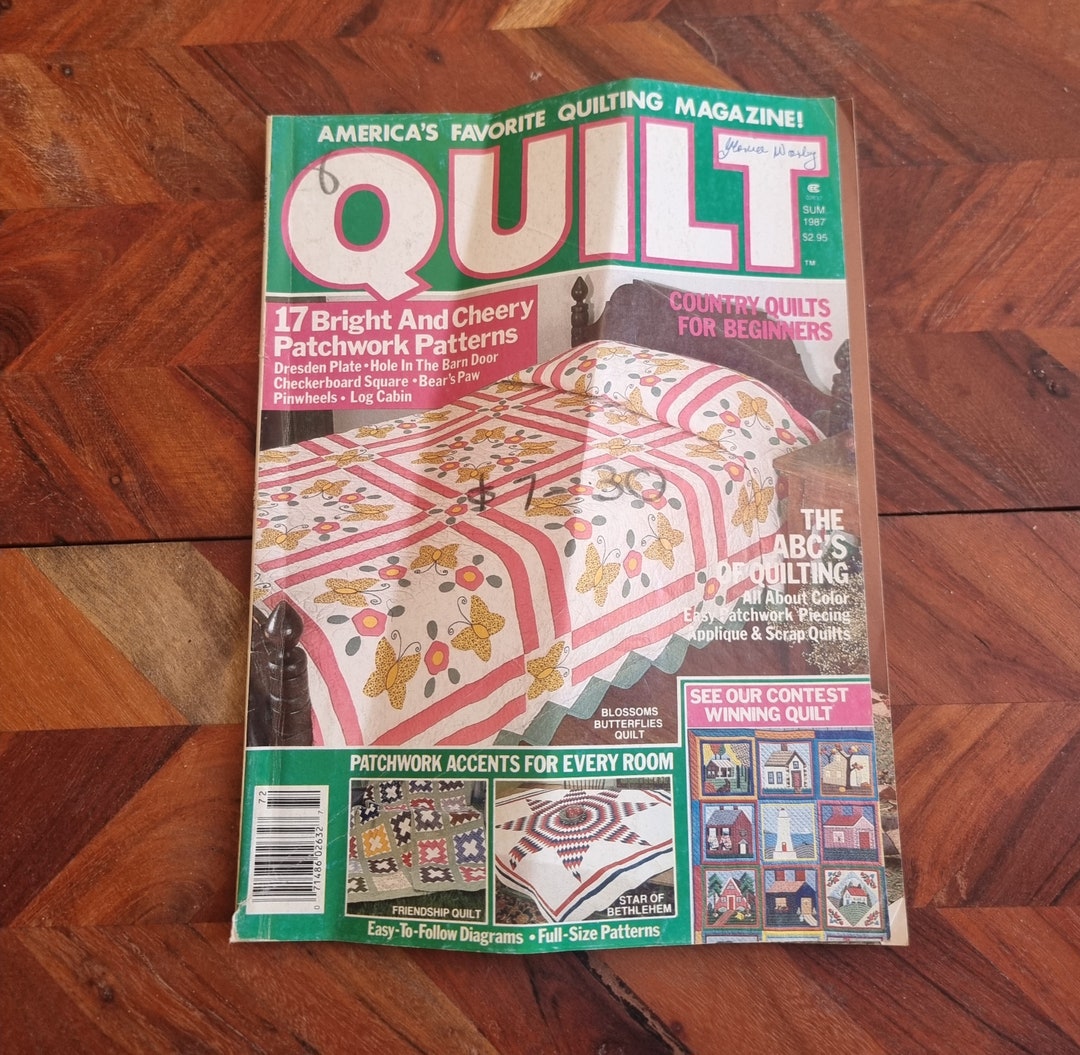 Vintage Quilt Magazine - 1987 Edition - Etsy