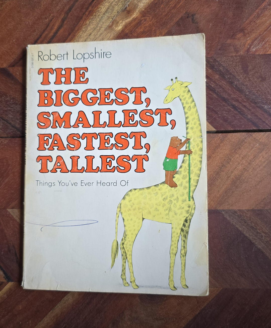 Vintage Children's Book - the Biggest, Smallest, Fastest, Tallest ...