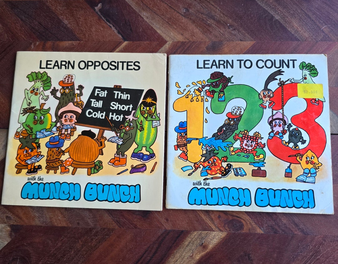 Vintage Munch Bunch Books – Learn Opposites & Counting, 1981 Set - Etsy