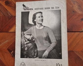 Vintage Patons Totem Knitting and Crochet Book 581 - Etsy