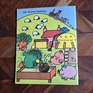 Vintage Children Books - Mr Men Word Book - Mr Silly on the Farm ...