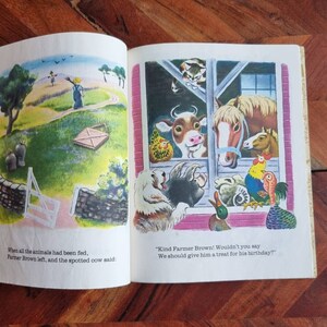 Vintage Children's Book - Little Golden Book - the Happy Farm Animals ...