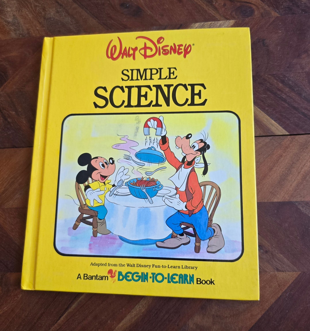 Vintage Children's Book Walt Disney Simpole Science 1986 Hardcover ...