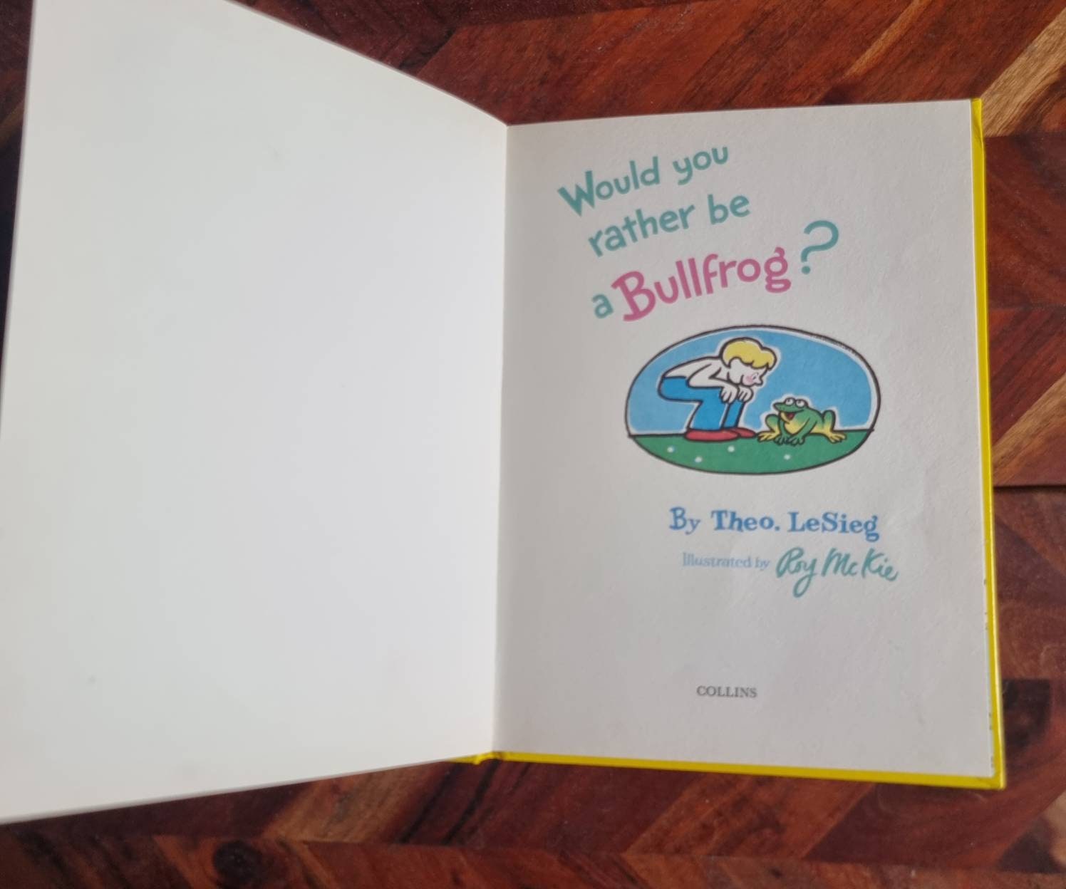 Vintage Children's Book Would You Rather Be A Bullfrog by Theo. Lesieg ...
