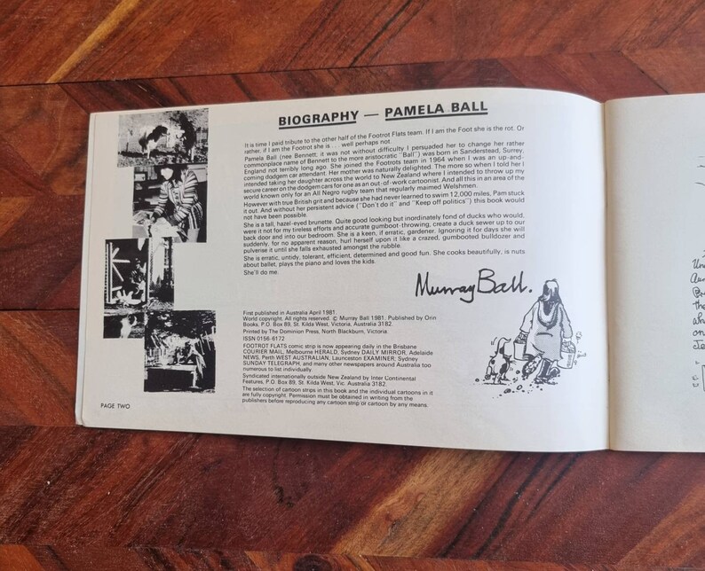 Vintage Comic Books Footrot Flats Volume 4 Murray Ball 1981 Edition - Etsy