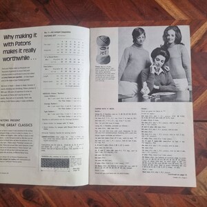 Vintage Patons Knitting Book No. 101 - Patons Classics - Raglan Jumpers ...
