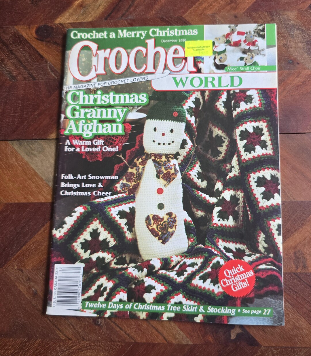 Vintage Crochet Magazine - Crochet World - December 1996 - Etsy