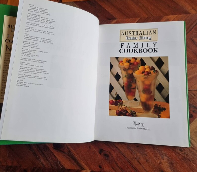 Vintage Australian Better Living - Family Cookbook - 1993 Hard Cover ...