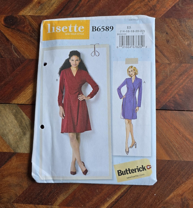BUTTERICK Lisette Pattern B6589 Womens Dress Size 14-16- 18-20-22 - Etsy