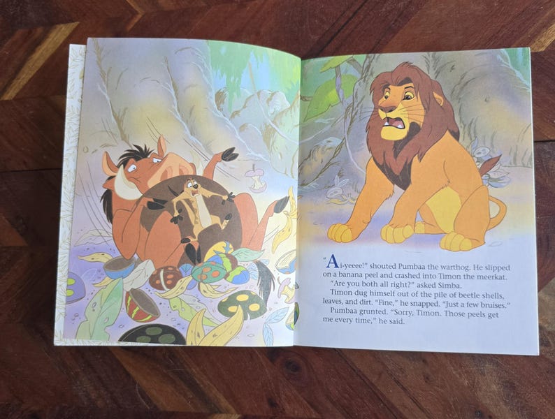 Vintage Children's Book - Little Golden Book - the Lion King - No ...