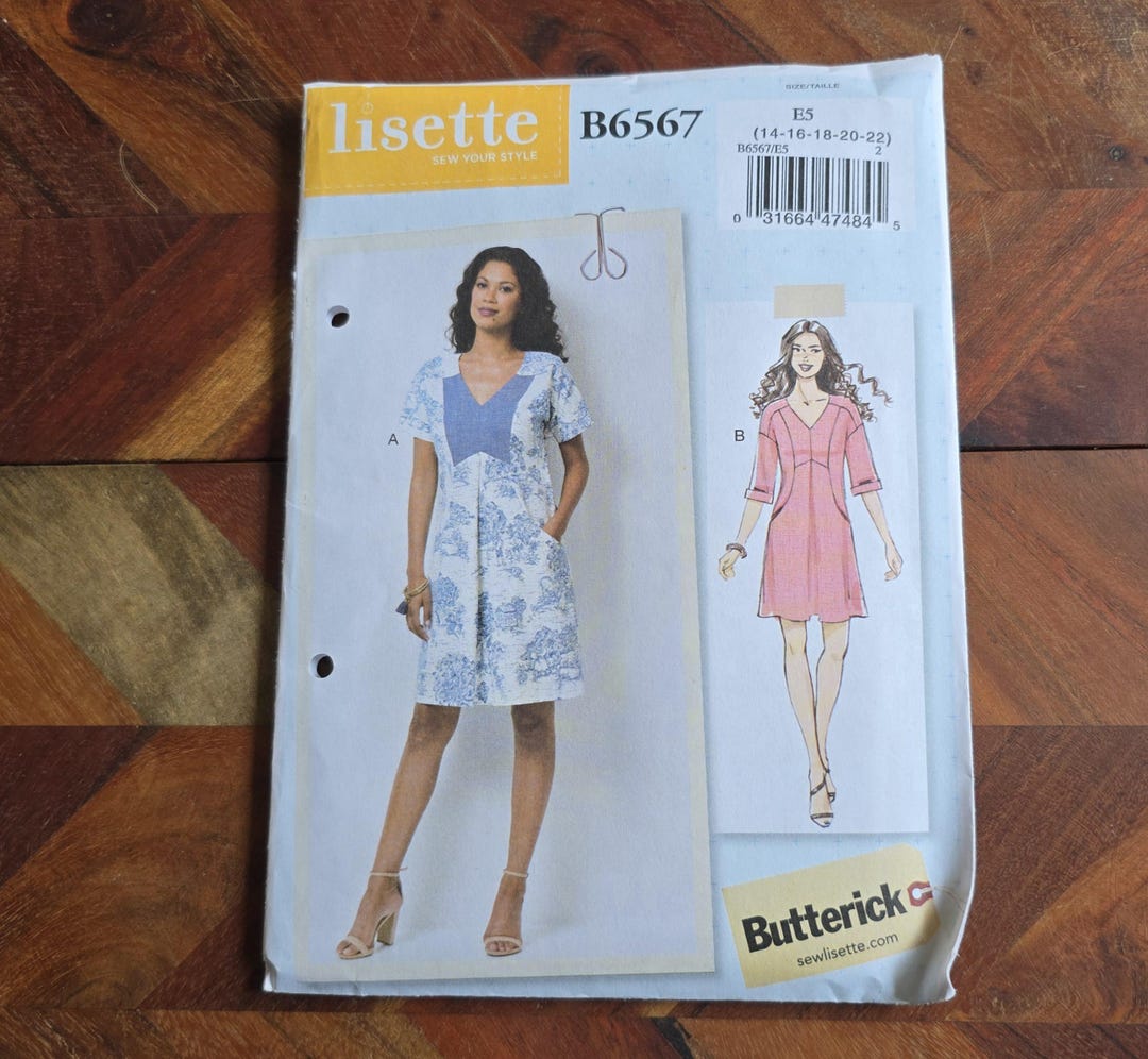 BUTTERICK Lisette Pattern B6567 Womens Dress Size 14-16-18-20-22 - Etsy