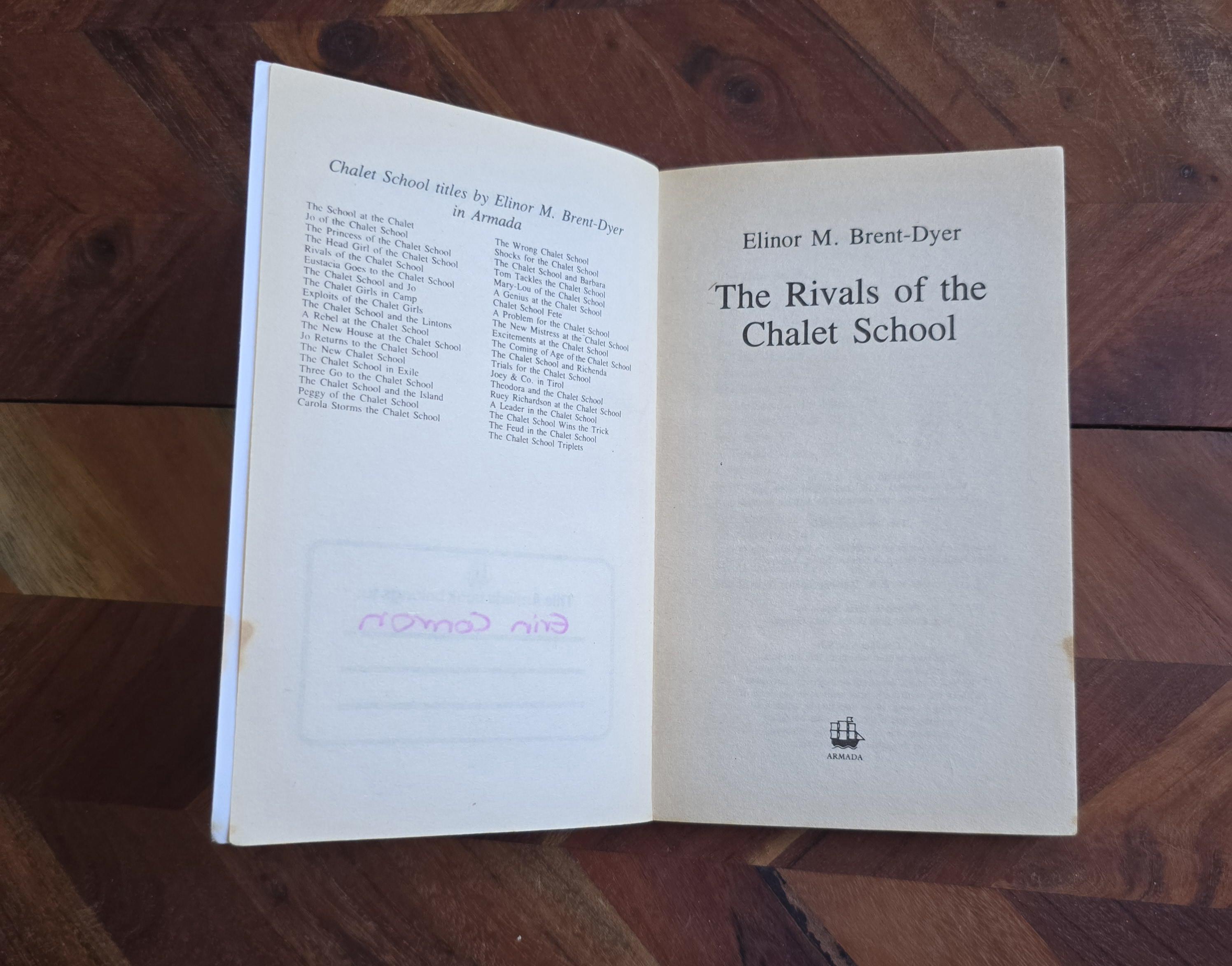 Vintage Children's Book - Rivals of the Chalet School - Elinor M Brent ...