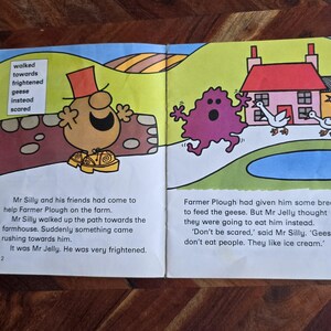 Vintage Children Books - Mr Men Word Book - Mr Silly on the Farm ...