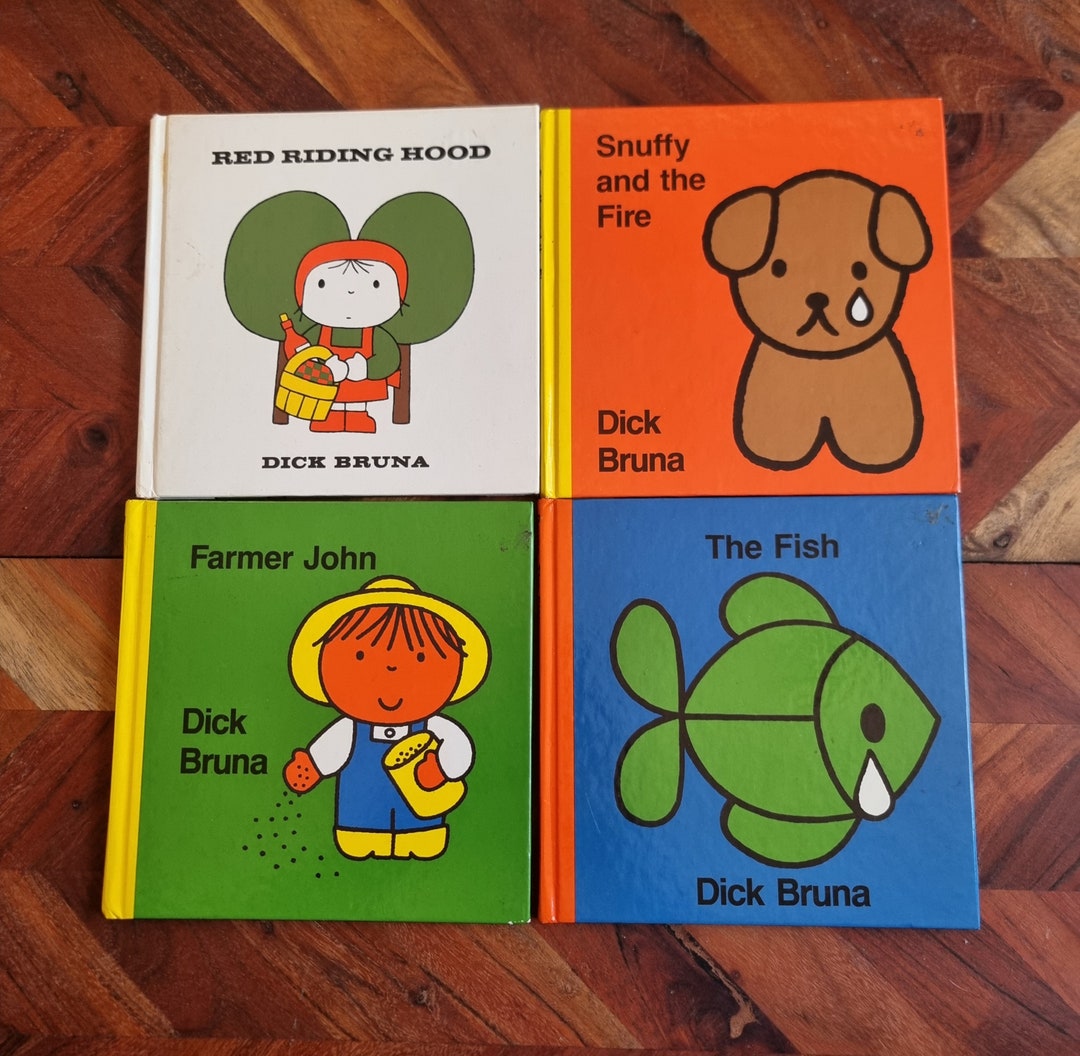 Vintage Childrens Books - Dick Bruna - the Fish - Farmer John - Snuffy ...
