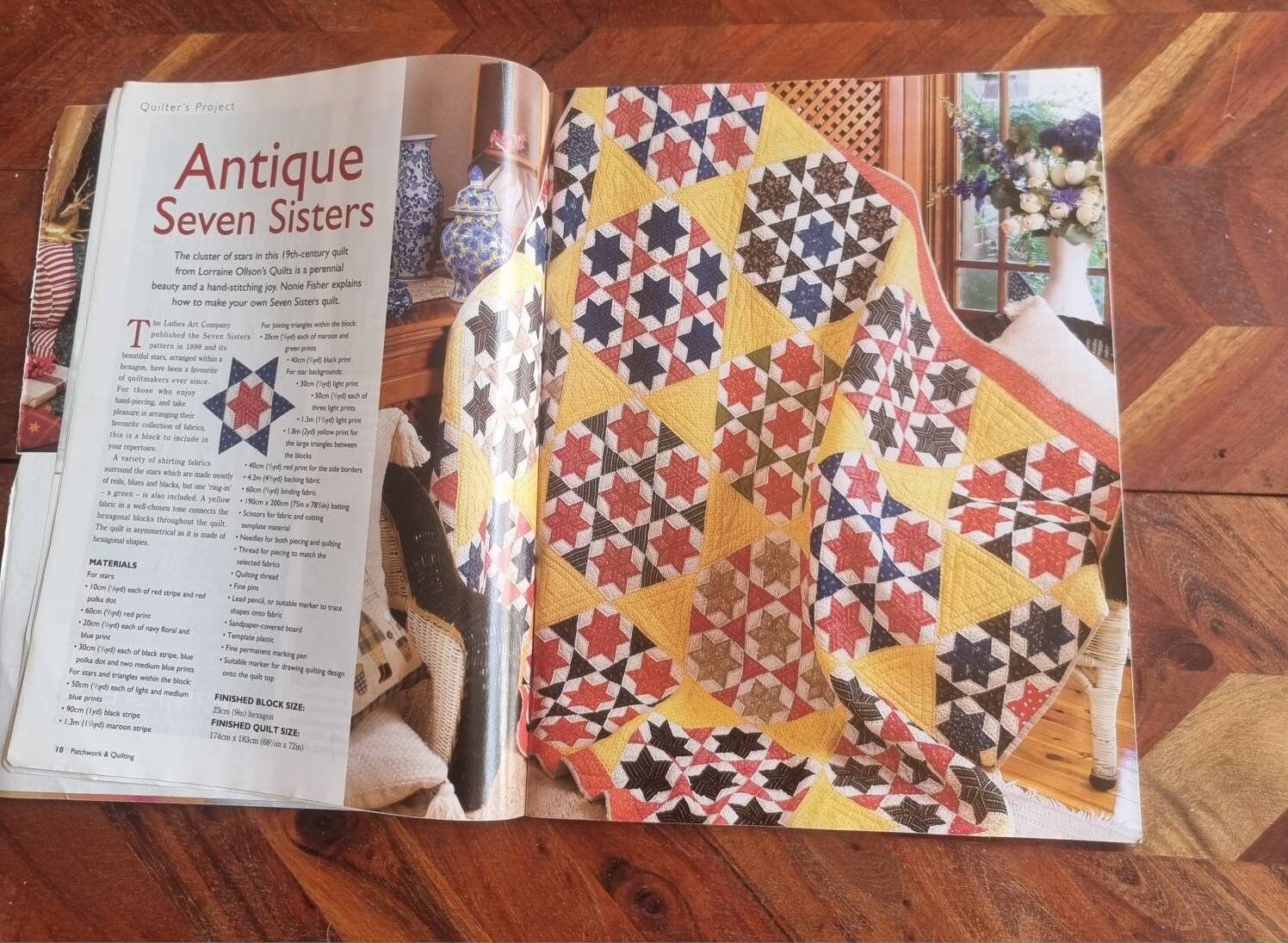 Australian Patchwork and Quilting Magazine - Vol 7 No. 10 - Etsy