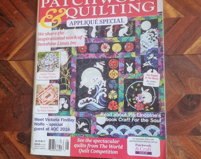 Australian Patchwork and Quilting Magazine Vol 25 No. 11 Applique ...