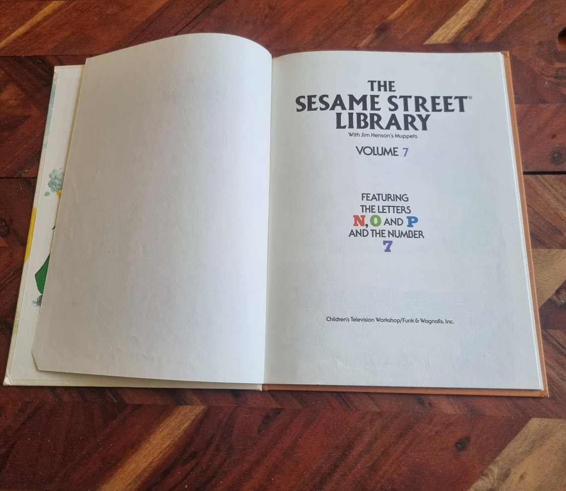 Vintage Children's Book the Sesame Street Library Volume 7 Featuring ...
