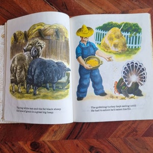 Vintage Children's Book - Little Golden Book - the Happy Farm Animals ...