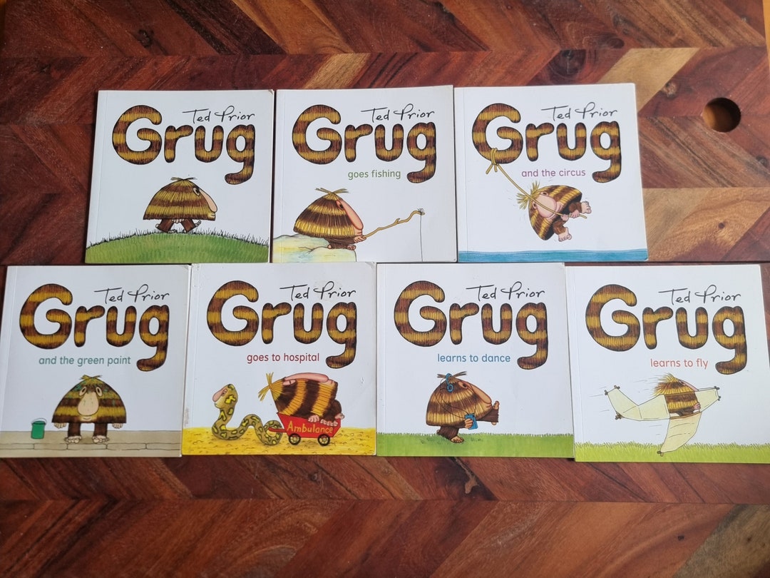 Childrens Books - Grug - Ted Prior - Soft Cover Books - Lot of 7 - Etsy