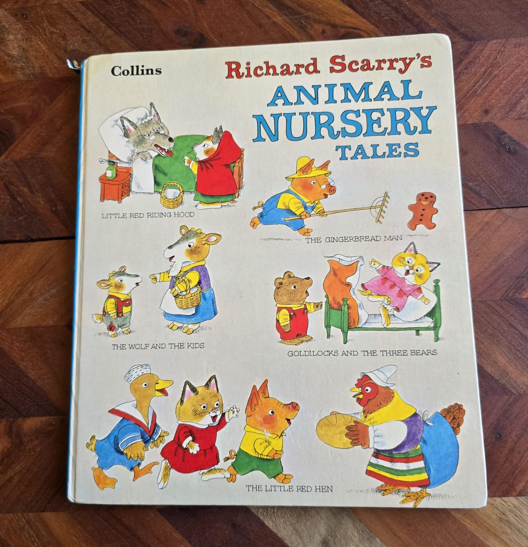 Vintage Children's Book - Richard Scarry's Animal Nursery Tales - 1977 ...