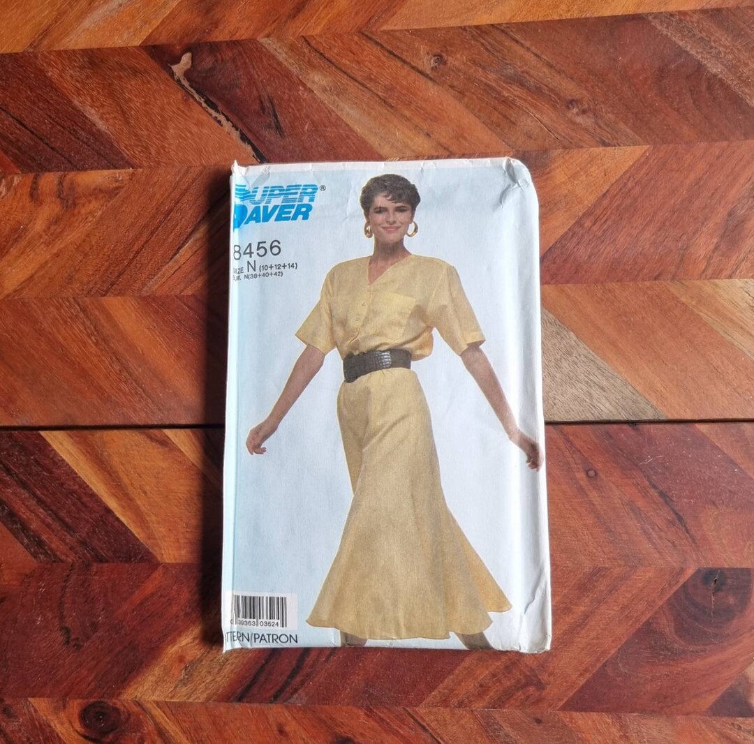 SIMPLICITY Super Saver Vintage Pattern 8456 Womens Dress 10-14 - Etsy