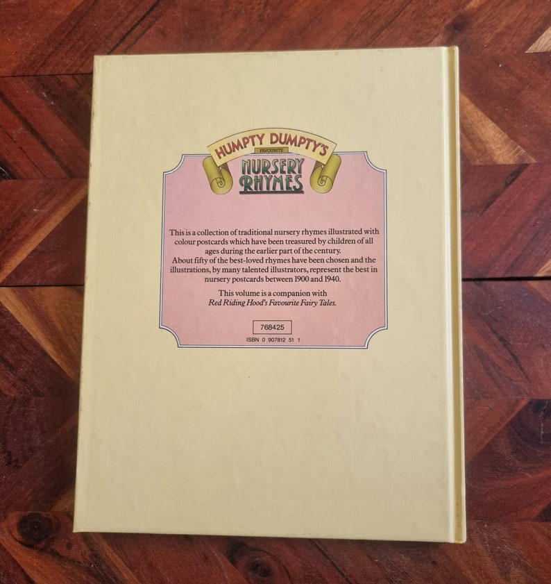 Vintage Children's Book Humpty Dumpty Favorite Nursery Rhymes Dawn and ...