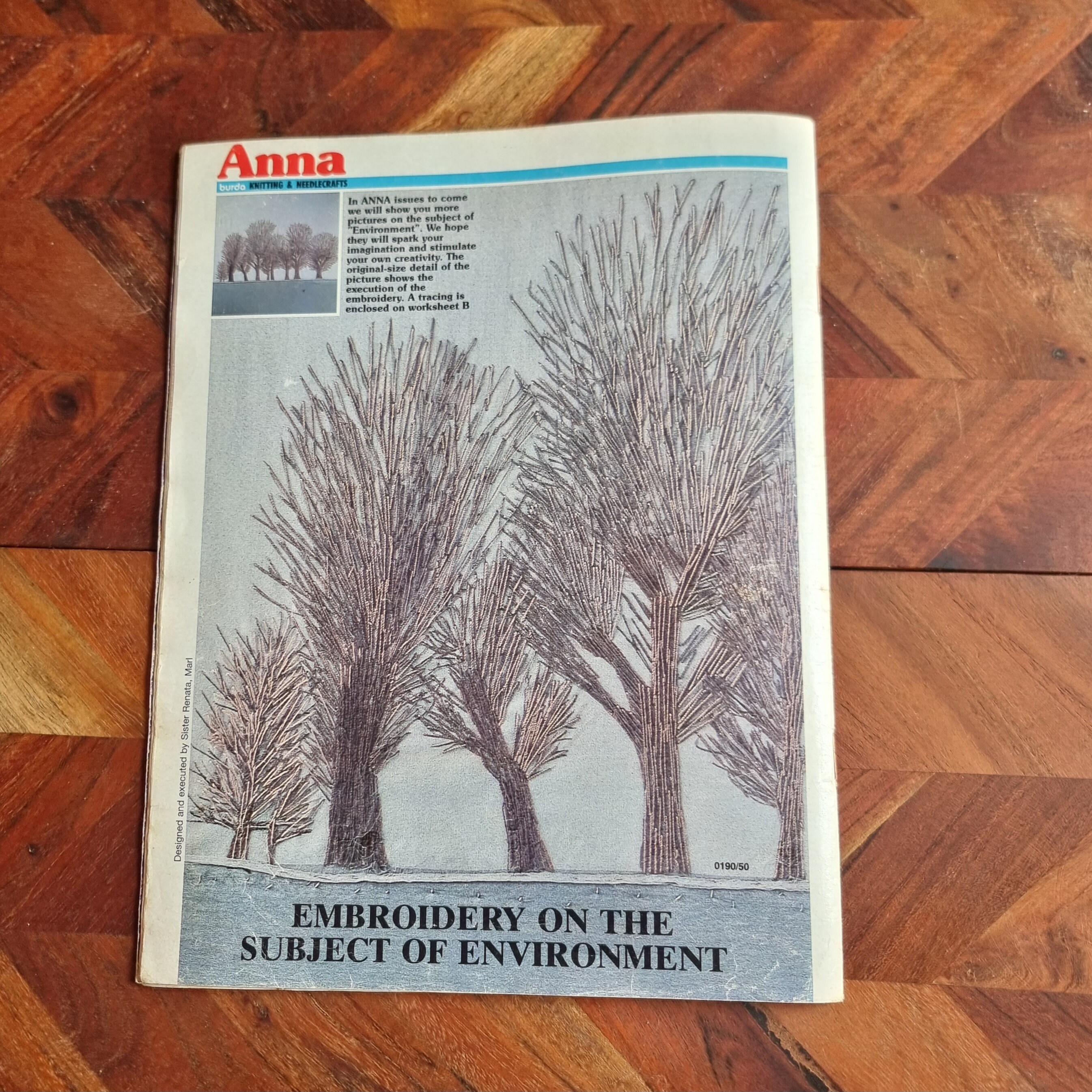 Vintage ANNA Burda Knitting and Needlecraft Magazine No. 1 January 1990 ...