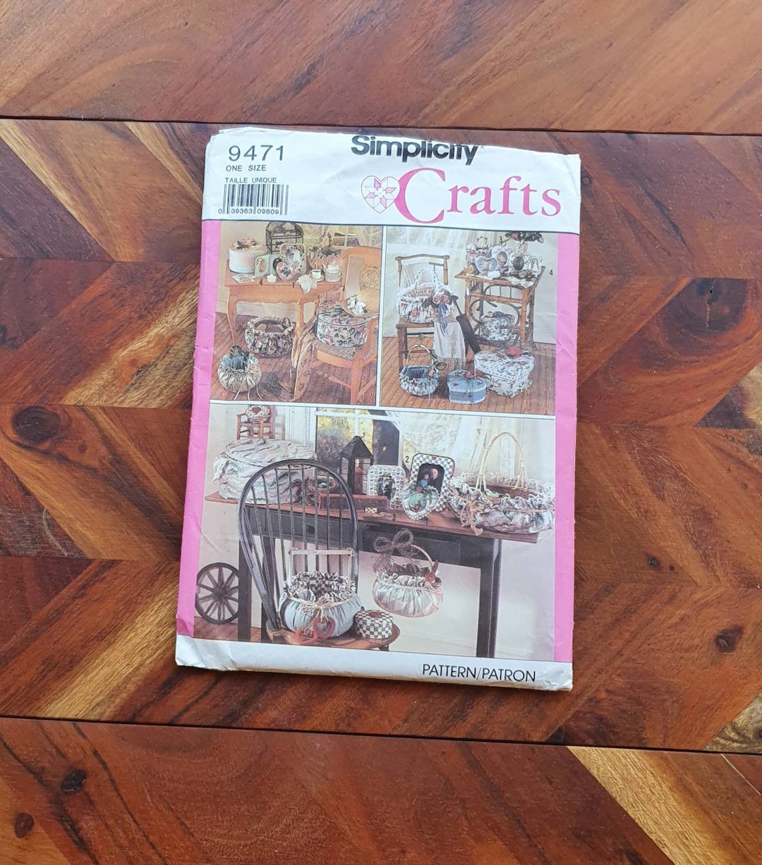 Simplicity Craft Patterns 9471 - Covered Picture Frames, Boxes and ...