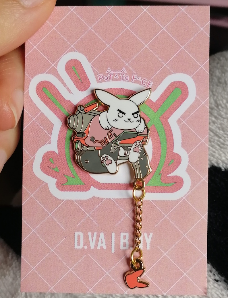 D.va Bunny Weapon Charm | Overwatch 2 Enamel Pin - Etsy