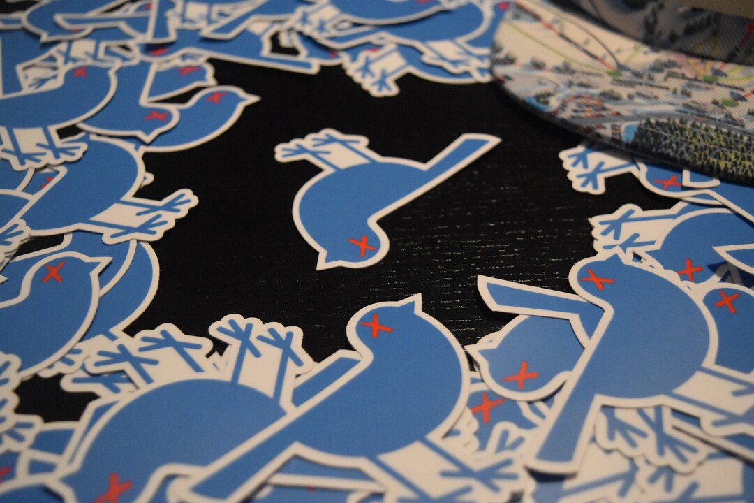 Stevens Pass Dead Bluebird Sticker - Etsy