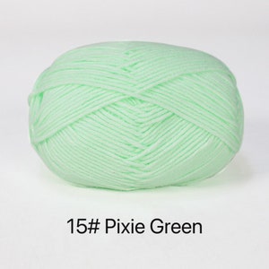 Shade of Green Milk Cotton DK Yarn: Soft Knit & Crochet - Etsy