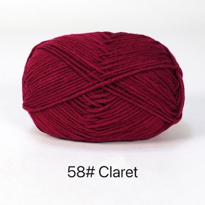 Yellow Orange Red Milk Cotton DK Yarn: Crochet Knitting (50g) - Etsy