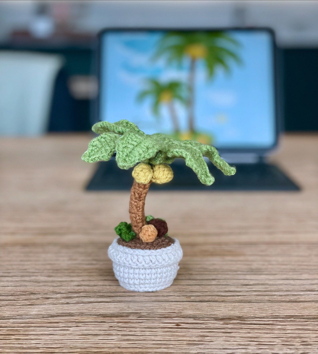 Handmade Crochet Coconut Tree - Tropical Beach Vibes Decor - Etsy