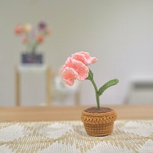 January Birth Flower Crochet Collection: Crocheted Potted Snowdrops ...