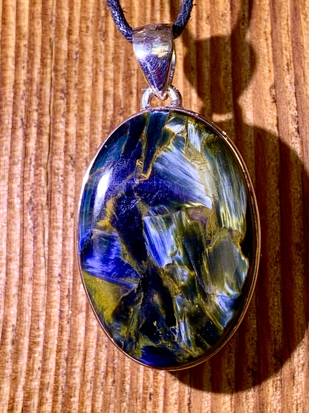 Pietersite Sterling Silver Pendant, Pietersite Pendant, Hawk Eye ...