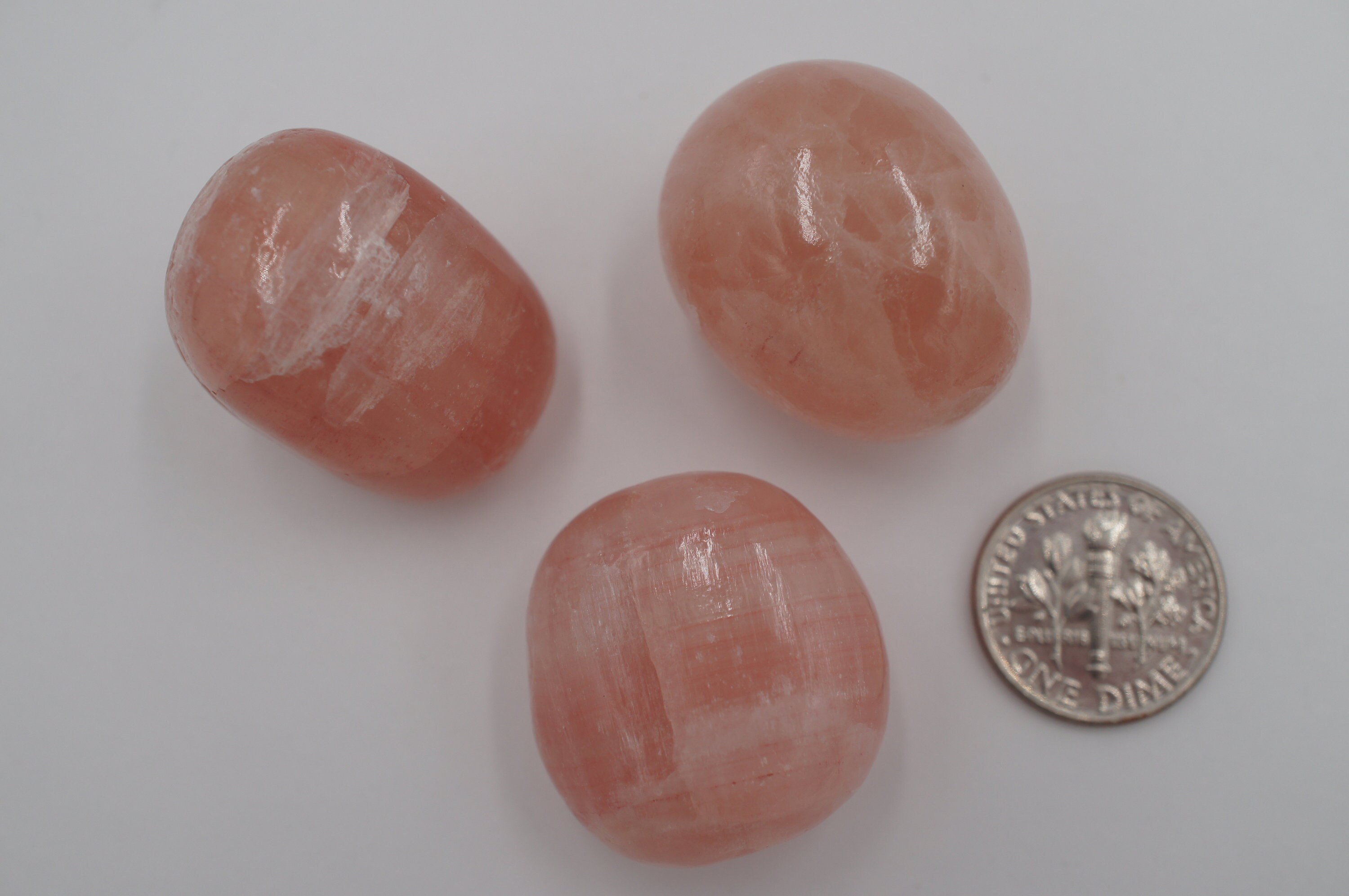 Rose Calcite Tumbled Stone - Etsy UK