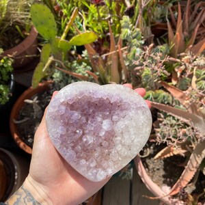 Amethyst Heart, Raw Amethyst Heart - Etsy
