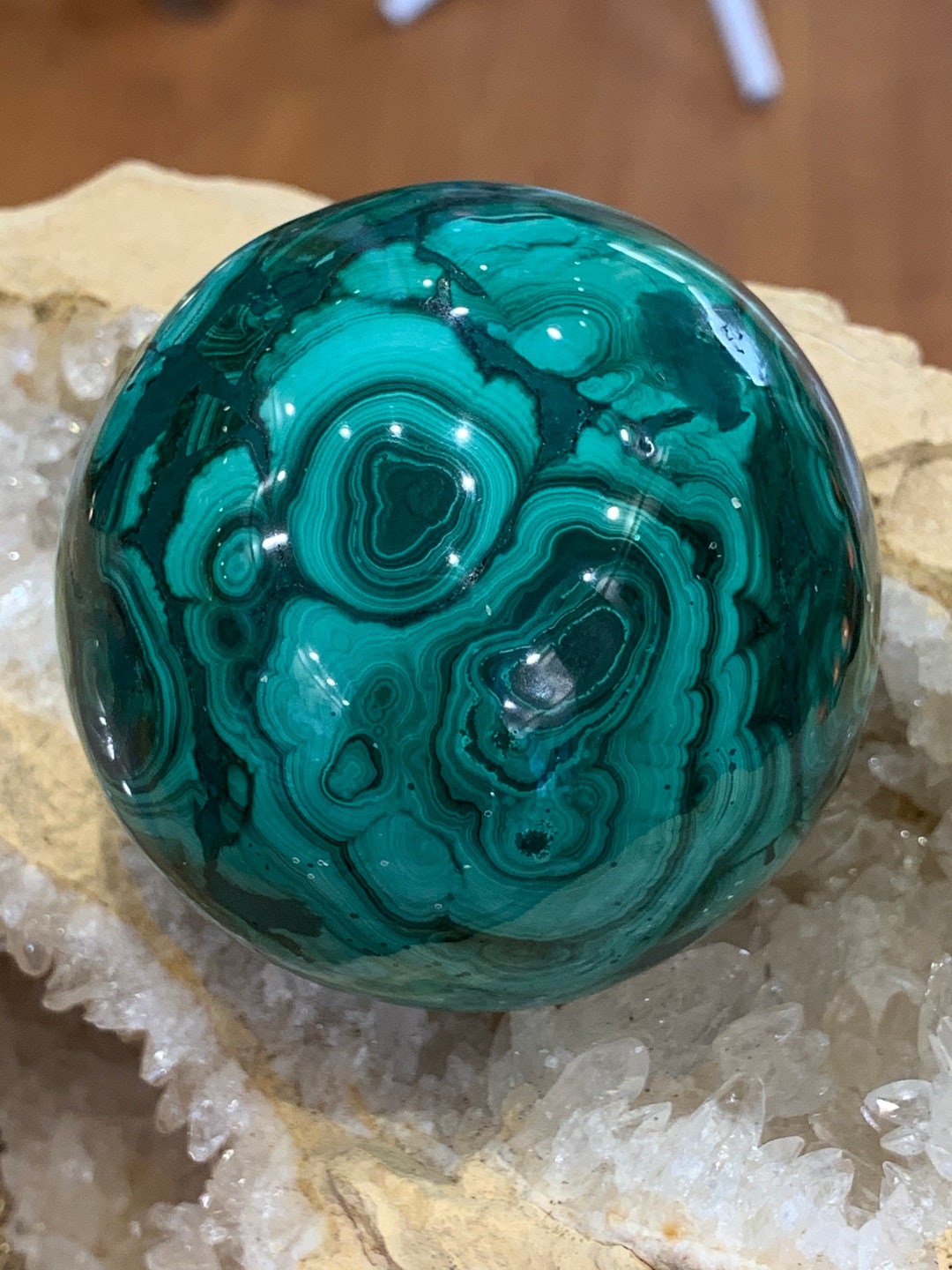 Large Malachite Sphere, Malachite Ball, Round Polished Malachite - Etsy